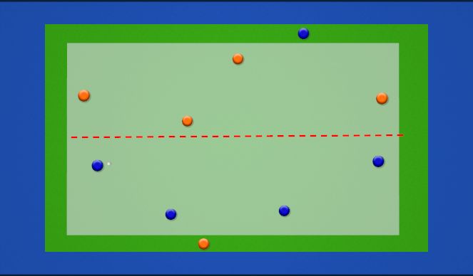 Hockey: Zonal games (Tactical: Defensive (Even Numbers), Senior)