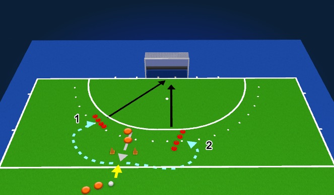 Hockey: Circle entry skills (Technical: carrying, Senior)