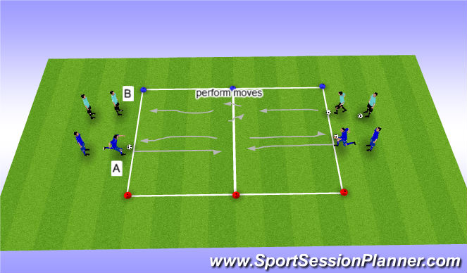 Football/Soccer: BU8 technical gym training week 4 (Technical: Coerver ...
