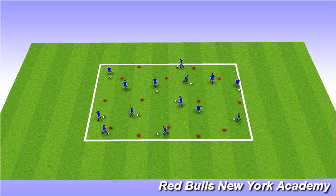 Football/Soccer: U12 - Passing and recieving on the backfoot (also 1v1 ...