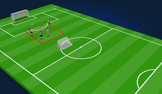 Football/Soccer: Supporting play through the lines (Academy: Attacking ...
