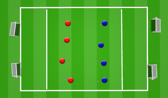 Football/Soccer: miniroos session 4 (Technical: Attacking skills, Beginner)