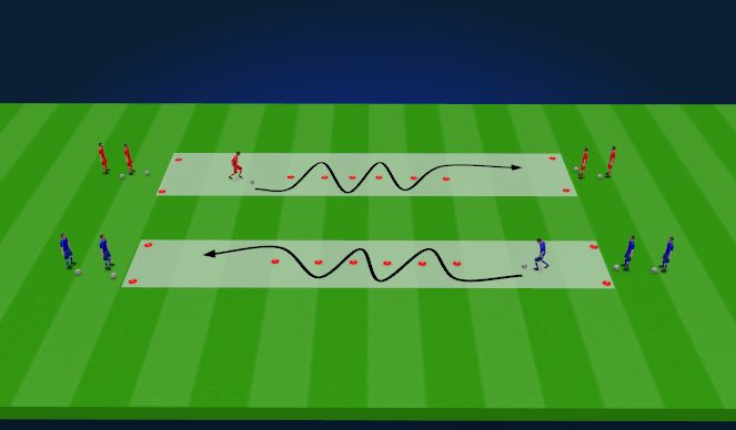 Football/Soccer: Academy 24 Day 4 (Technical: Dribbling and RWB, Beginner)