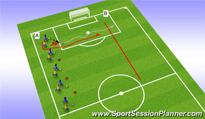 Football/Soccer: Boys U8 ADP RWB with passive pressure (Technical ...