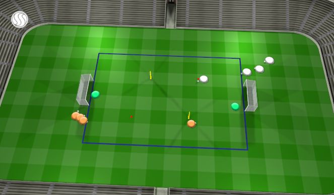 Football/Soccer: 1v1 Track Back Finishing (Technical: Shooting, Beginner)