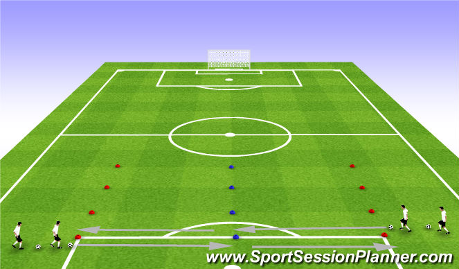 Football/Soccer: #4 Running w/Ball (Technical: Dribbling and RWB, Beginner)