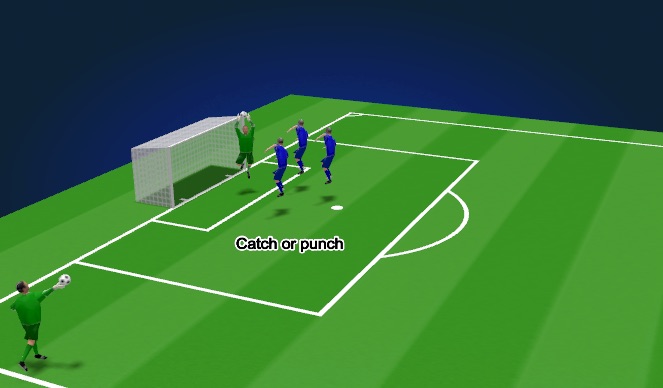 Football/Soccer: Crossing 1 (Goalkeeping: Crossing/High balls, Moderate)