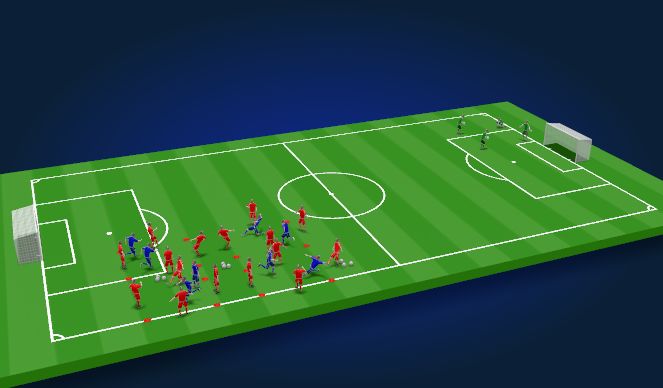 Football/Soccer: possesion practice (Tactical: Possession, Academy ...