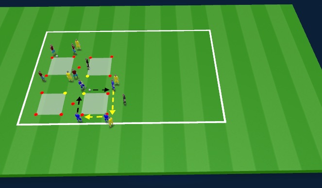 Football/Soccer: Breaking lines (Tactical: Combination play, Moderate)