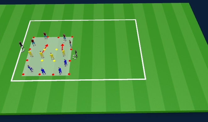 Football/Soccer: Breaking lines (Tactical: Combination play, Moderate)