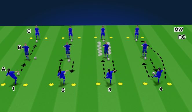 Football/Soccer: U11 Boys Passing, Receiving (Technical: Passing ...
