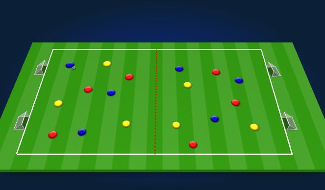 Football/Soccer: 3 team possession game in zones , with transition to ...
