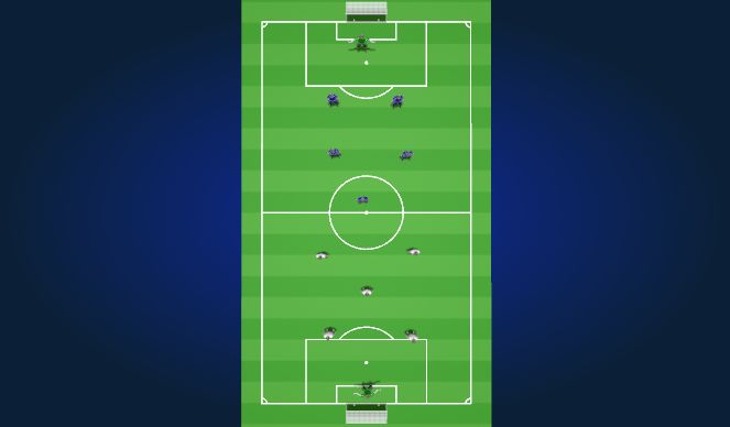 Football/Soccer: 6v6 scrimmage (Small-Sided Games, Beginner)