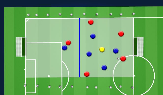 Football/Soccer: U12 out of possession, in their half (Academy: High ...