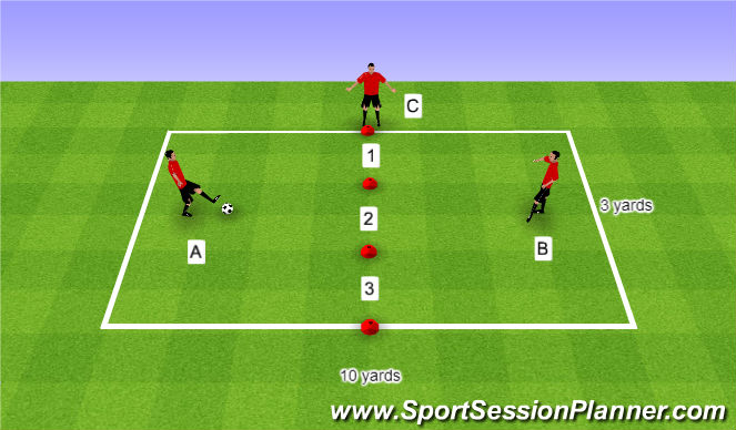 Football/Soccer: Warm Ups: 4 Cone Game - Single (Warm-ups, Moderate)