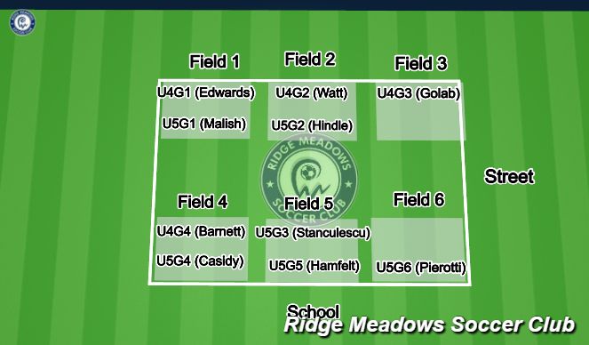 Football/Soccer: RMSC Discovery Field Map Spring 2025 (Warm-ups ...