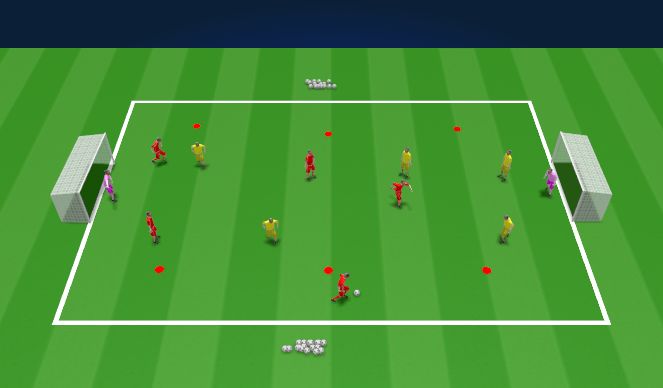 Football/Soccer: running with the ball x2 (Technical: Dribbling and RWB ...