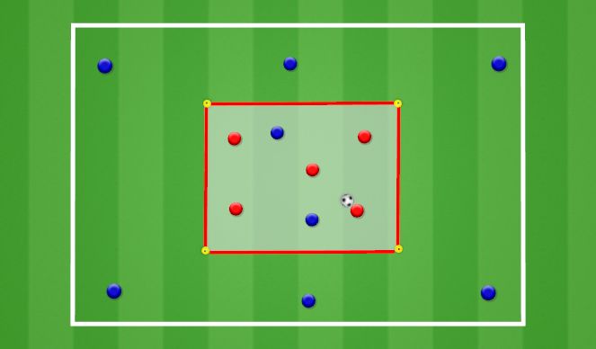 Football/Soccer: Rondo 5v2 (8v5) (Tactical: Possession, Moderate)