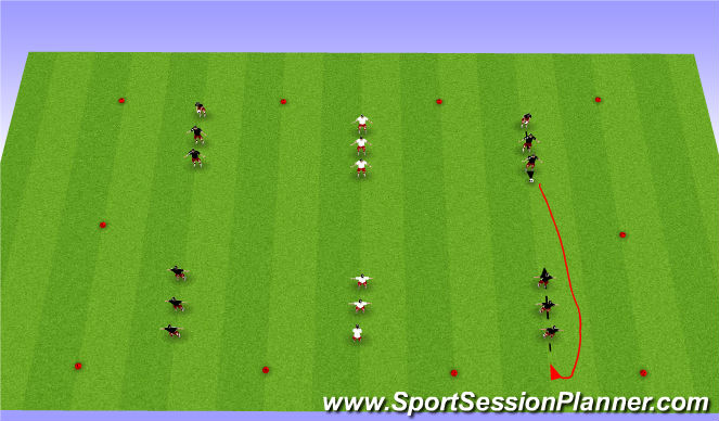 Football/Soccer: HYSC SAQ Session 2 Attacking Principles (game speed) (Tactical: Penetration ...