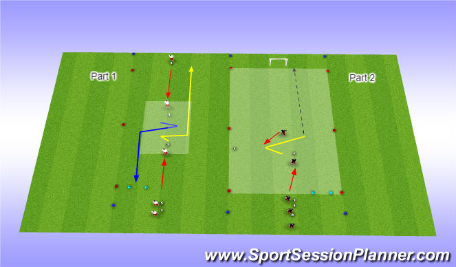 Football/Soccer: HYSC SAQ Session 2 Attacking Principles (game speed) (Tactical: Penetration ...