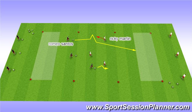 Football/Soccer: HYSC SAQ Session 2 Attacking Principles (game speed) (Tactical: Penetration ...