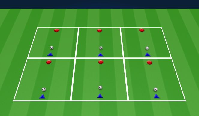 Football/Soccer: 1v1 Dribbling (Technical: Attacking skills, Beginner)