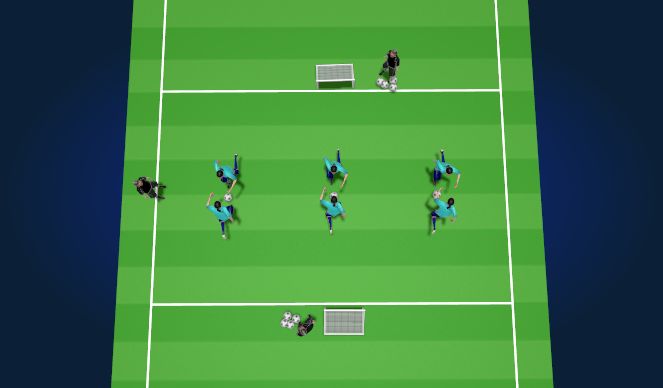 Football/Soccer: 1st Touch Reaction Time (Warm-ups, Moderate)