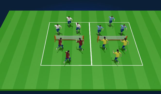 Football/Soccer: Foot Tennis (Technical: Ball Control, Moderate)