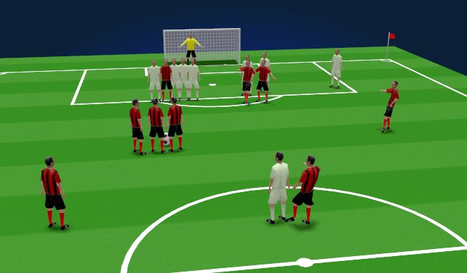 Football/Soccer: Free Kick Routine: Name TBD. (Set-Pieces: Free-kicks ...