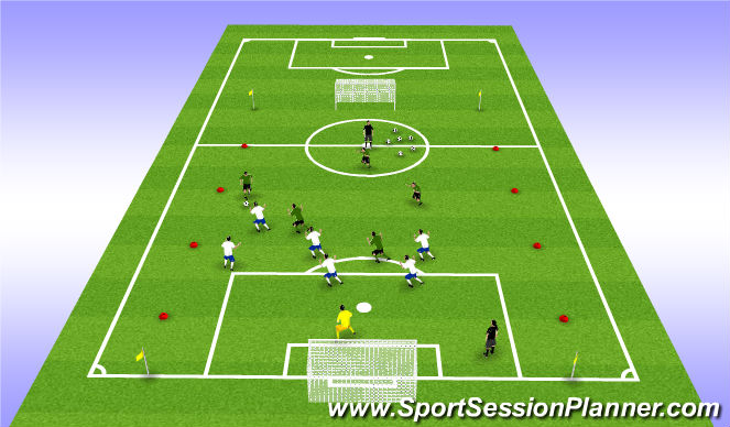 Football/Soccer: Defending using a 1-3-3-2 (Tactical: Defensive ...
