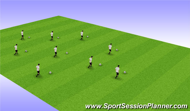 Football/Soccer: Dynamic Warm-up with the ball (Warm-ups, Beginner)