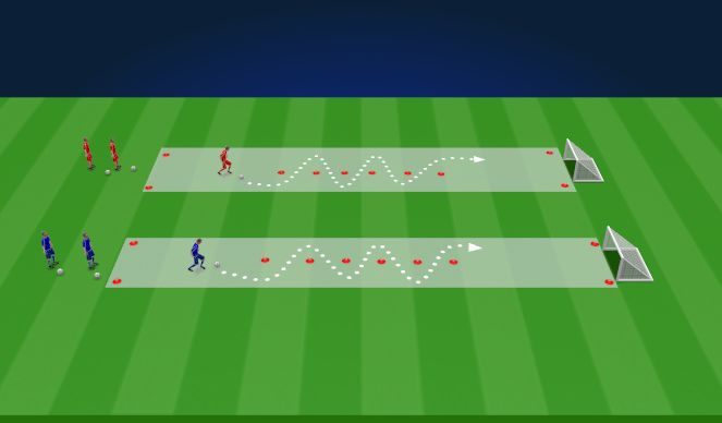 Football/Soccer: Winter Session #2 (Technical: Dribbling and RWB, Beginner)