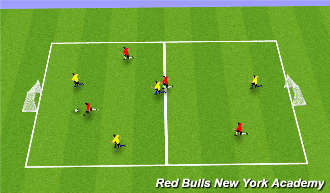 Football/Soccer: Receiving, straight pass, semi opposed (Technical ...