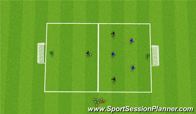 Football/Soccer: 4v4 Conditioning Game (Tactical: Defensive principles ...