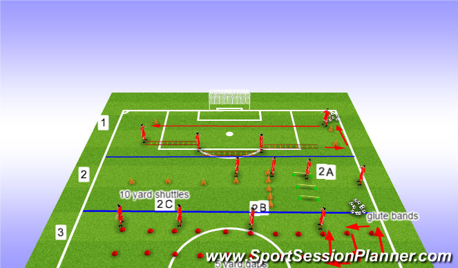 Football/Soccer: fitness session (Physical: Endurance, Difficult)