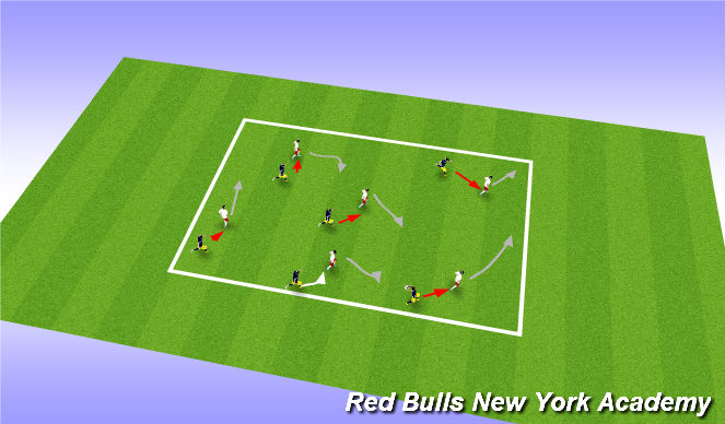 Football/Soccer: Shadows (Technical: Dribbling and RWB, Academy Sessions)
