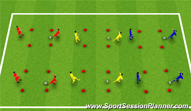 Football/Soccer: Passing 3 (Technical: Passing & Receiving , Beginner)