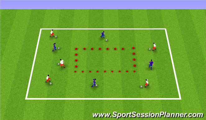 Football/Soccer: dribbling/turning (session 4) (Functional: Midfielder, Beginner)