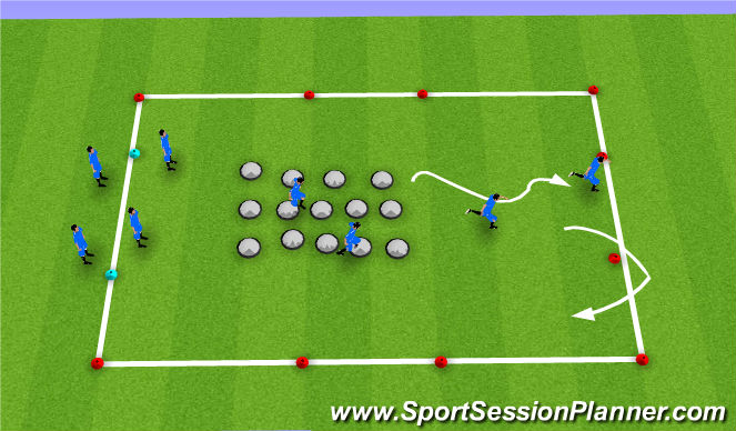 Football/Soccer: A'B'C s Visual Awareness (Physical: Agility, Moderate)