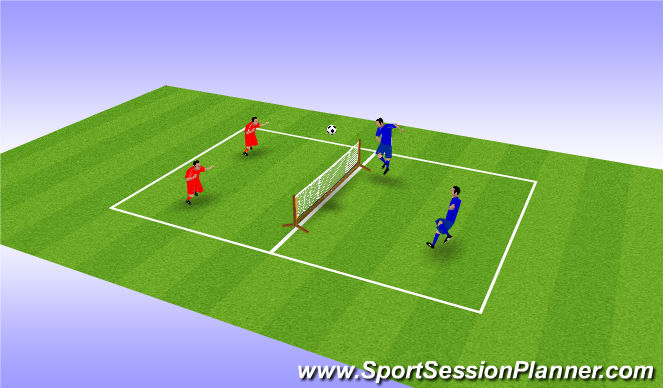 Football/Soccer: Foot Tennis (Technical: Ball Control, Moderate)
