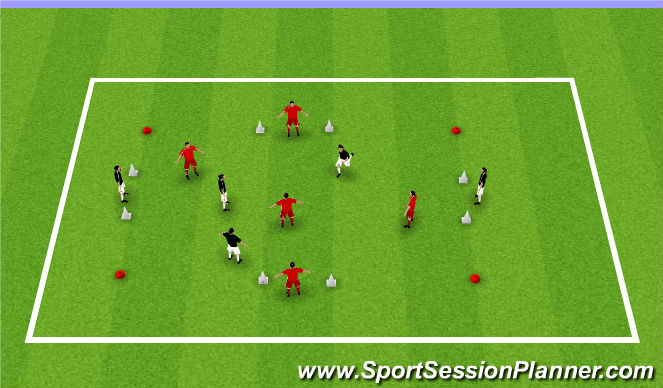 Football/Soccer: pre match warm up (Warm-ups, Academy Sessions)