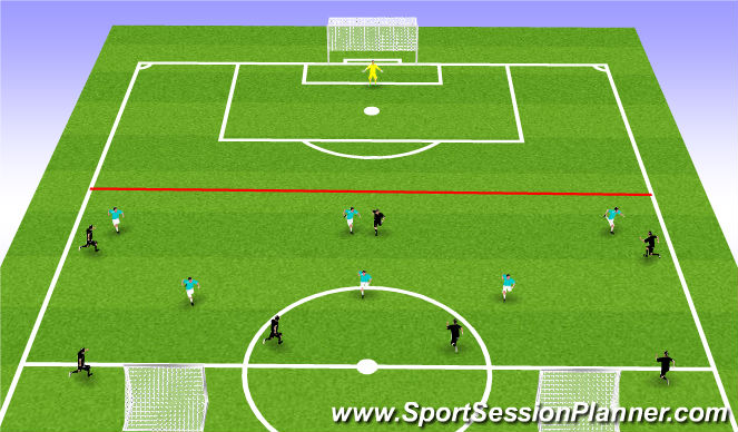 Football/Soccer: Attacking with width (Tactical: Wide play, Moderate)