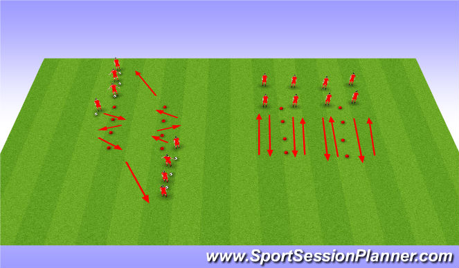 Football/Soccer: Dribbling, turns and SSG (Technical: Weak foot work ...