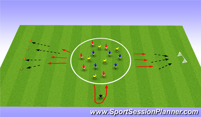 Football/Soccer: Fun dribble warmup (Warm-ups, Beginner)