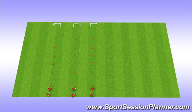 Football/Soccer: Dribbling - relay game (Technical: Ball Control, Beginner)
