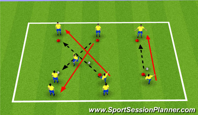Football/Soccer: Pass & Move (Technical: Passing & Receiving , Beginner)