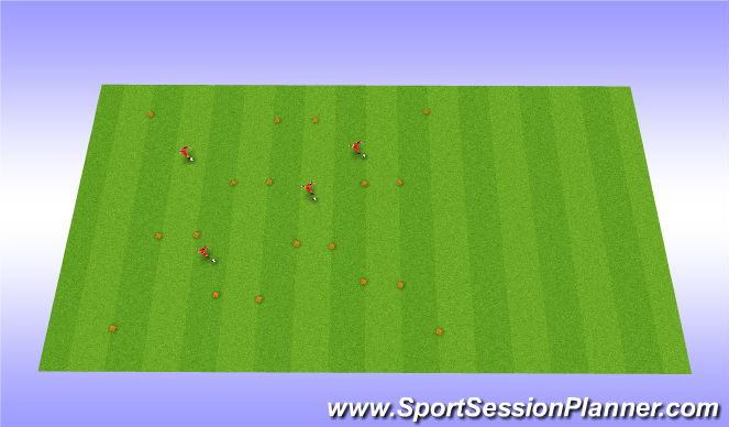 Football/Soccer: Gate game - Step over (Technical: Coerver/Individual ...