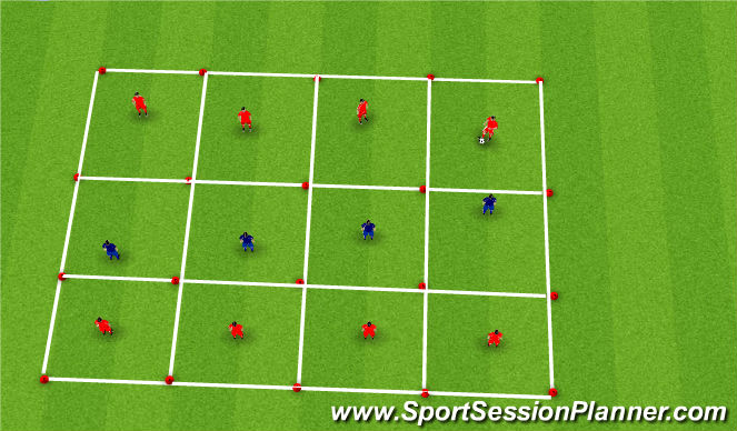 Football/Soccer: Pressure/Cover Balance (Tactical: Defensive principles, Academy Sessions)