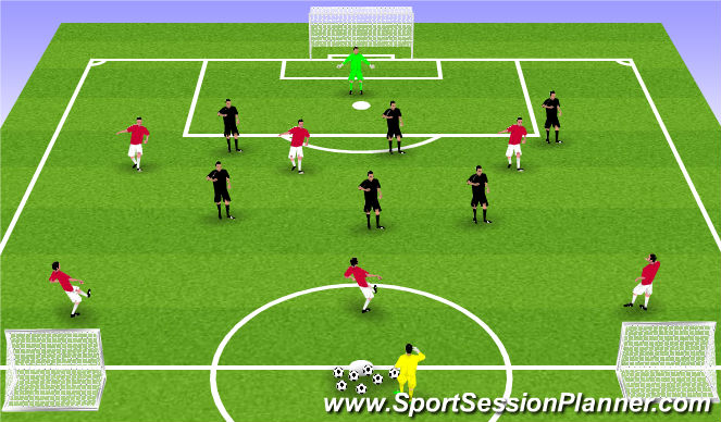 Football/Soccer: Breaking Lines (Tactical: Defensive principles, Moderate)
