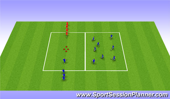 Football/Soccer: Dribbling and RWB (Technical: Dribbling and RWB, Beginner)
